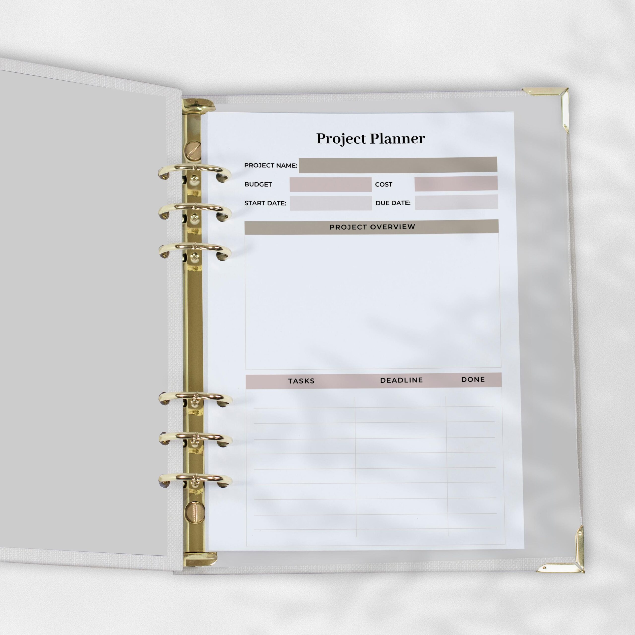 Project Management A5 Inserts - Stationery Snobs