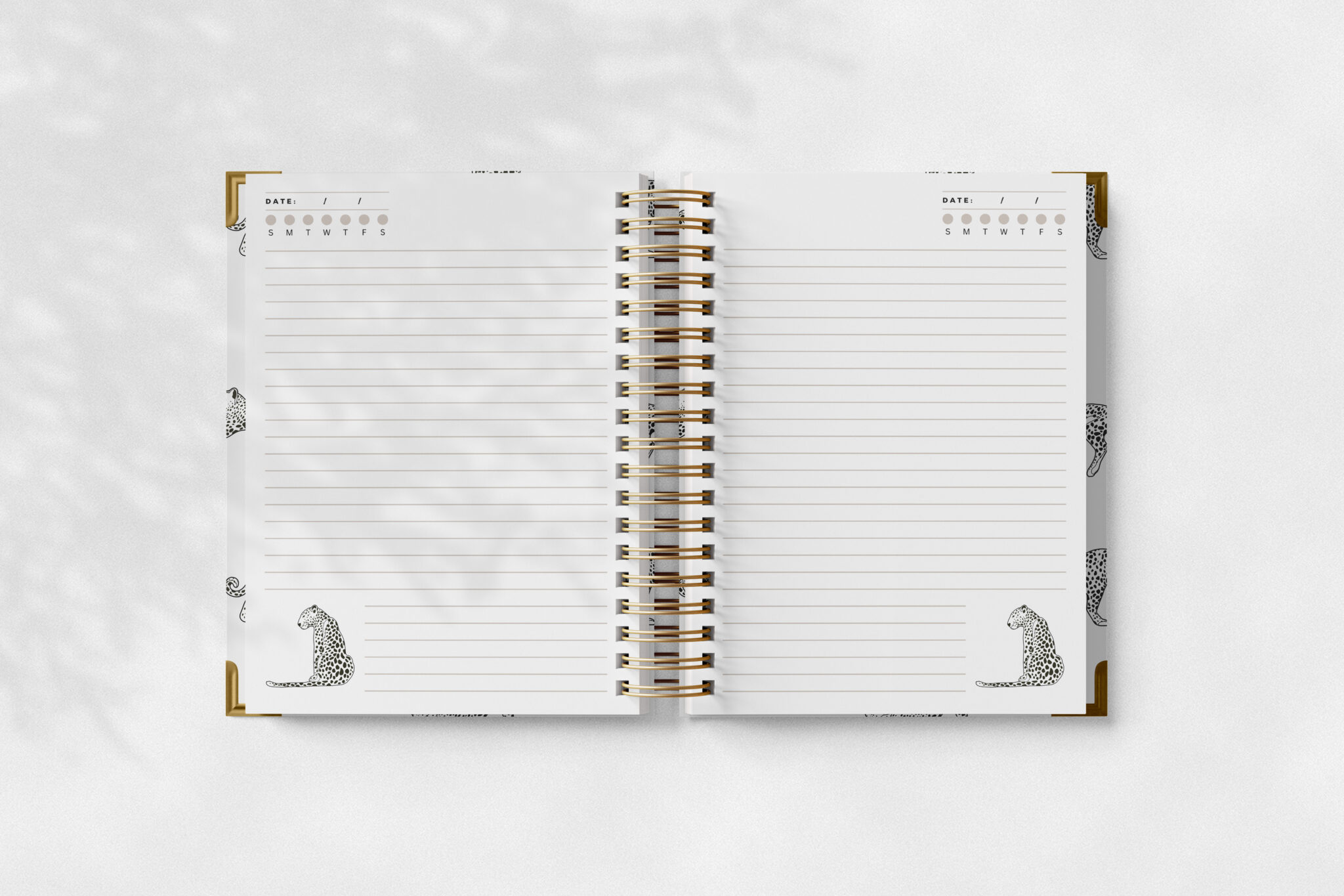 Leopard Hardcover Spiral Notebook - Stationery Snobs