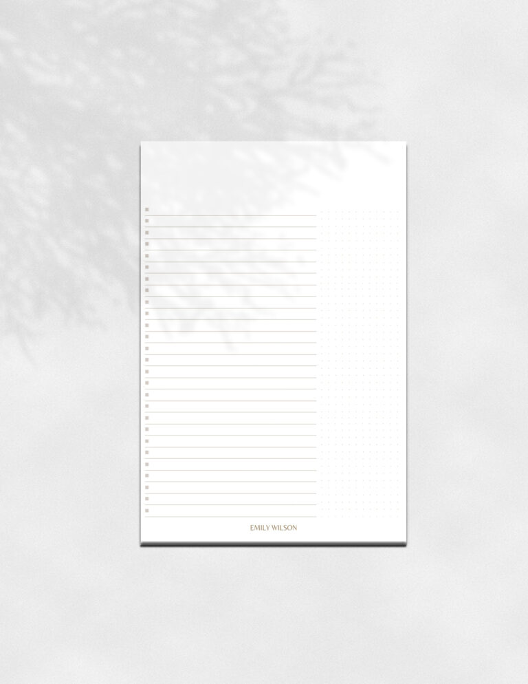 Personalized & Elegant Refillable Notepad - Butterfly - Stationery Snobs