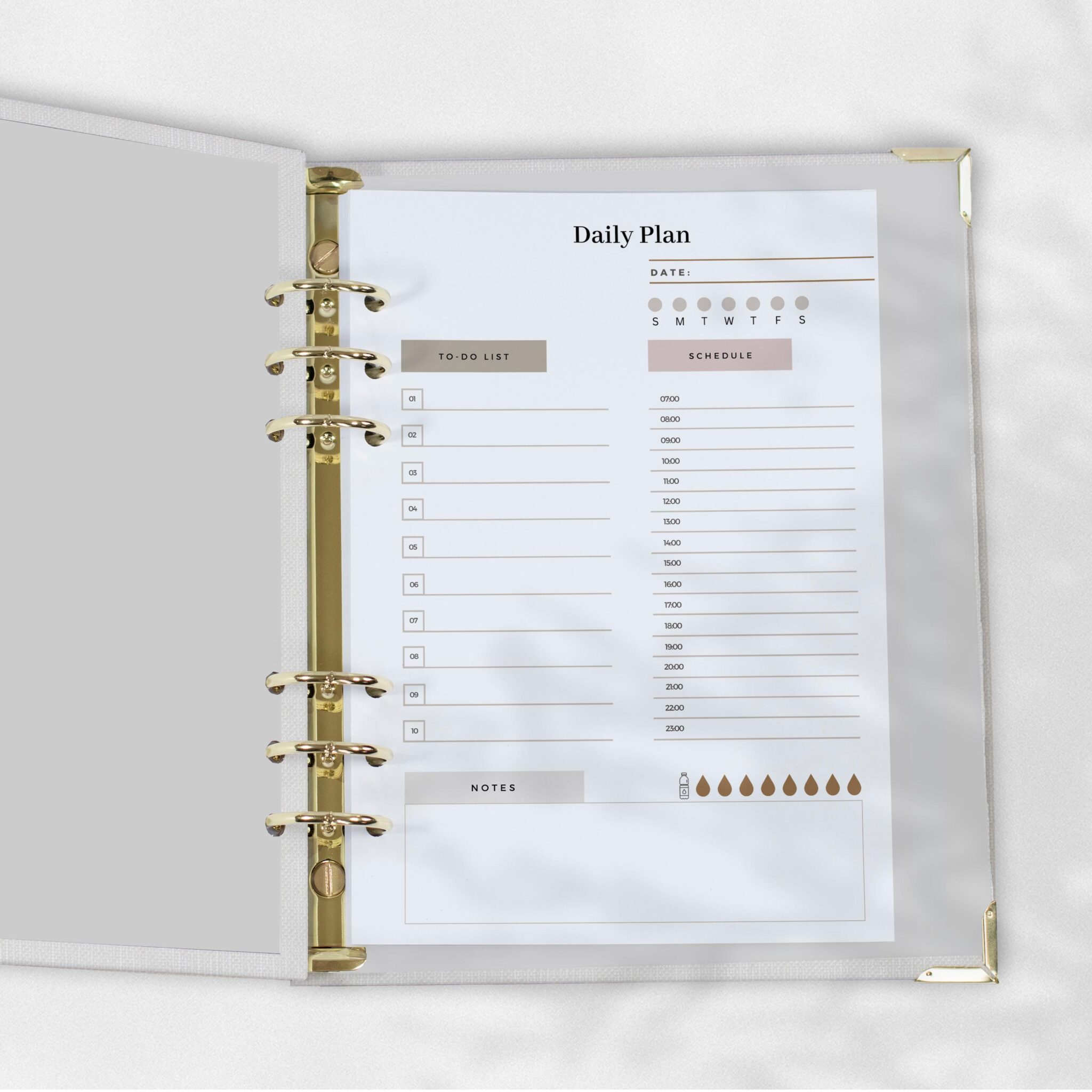 Daily Plan Printed Insert A5 - Stationery Snobs