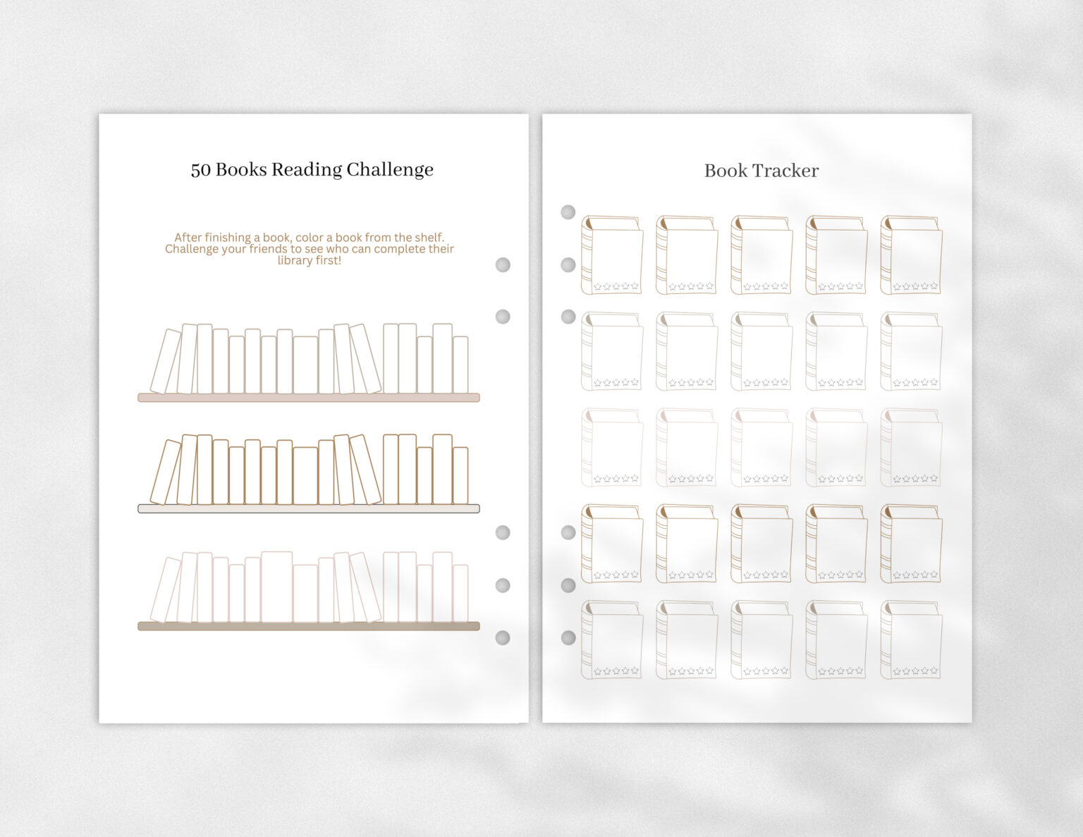 Reading Journal A5 Inserts - Stationery Snobs